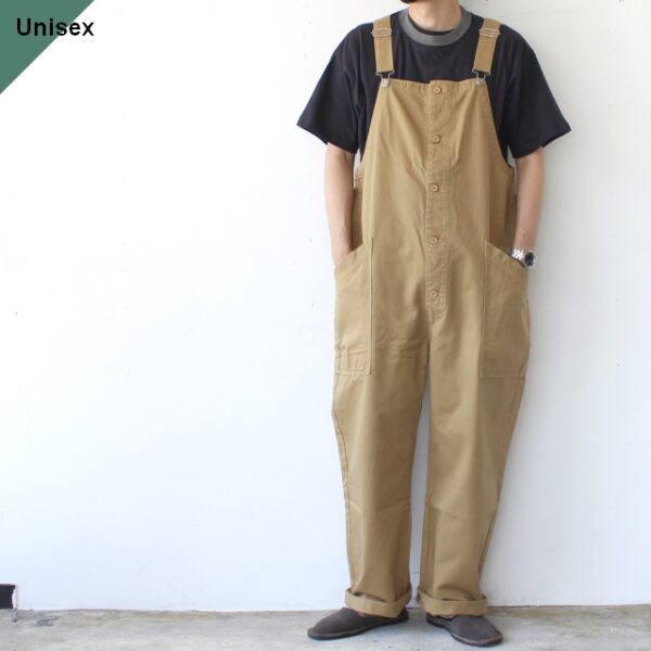 HARVESTY チノクロスオーバーオール CHINO CLOTH OVERALLS / A12008 （Khaki beige） - C ...